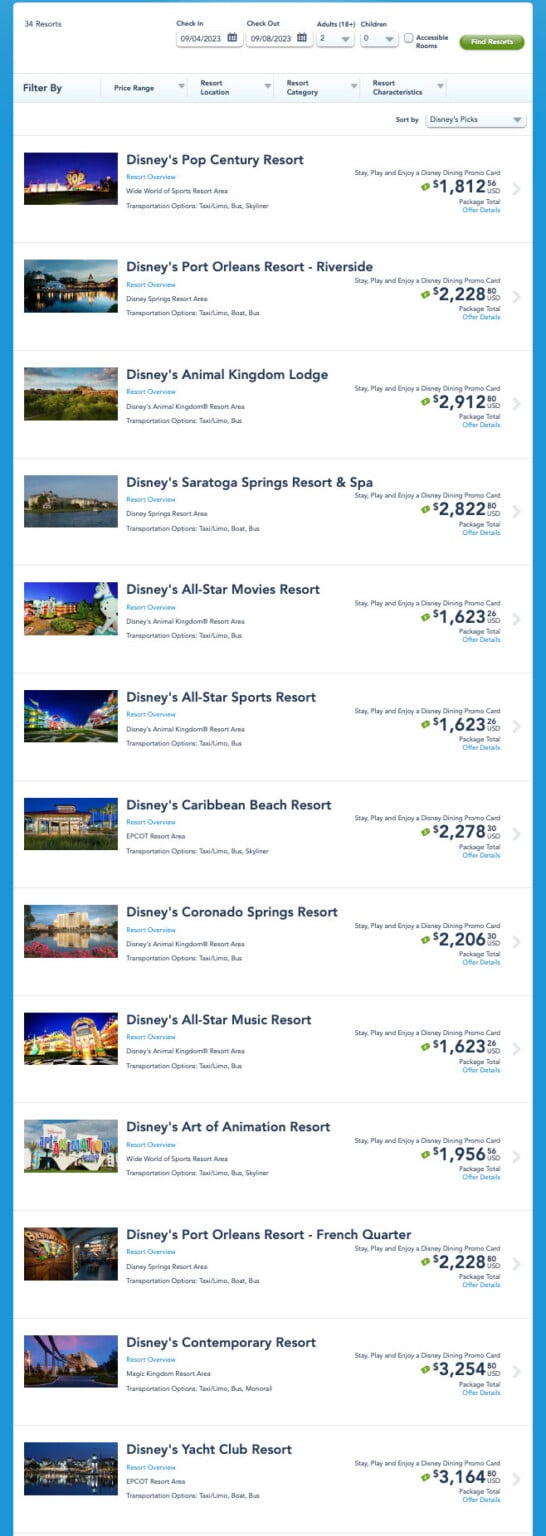 Free Dining Card Discount: Up to $150 Per Night at Disney World in ...