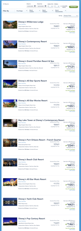 Save Up to 25% Off Disney World Resorts to Spring Break 2025 - Disney ...