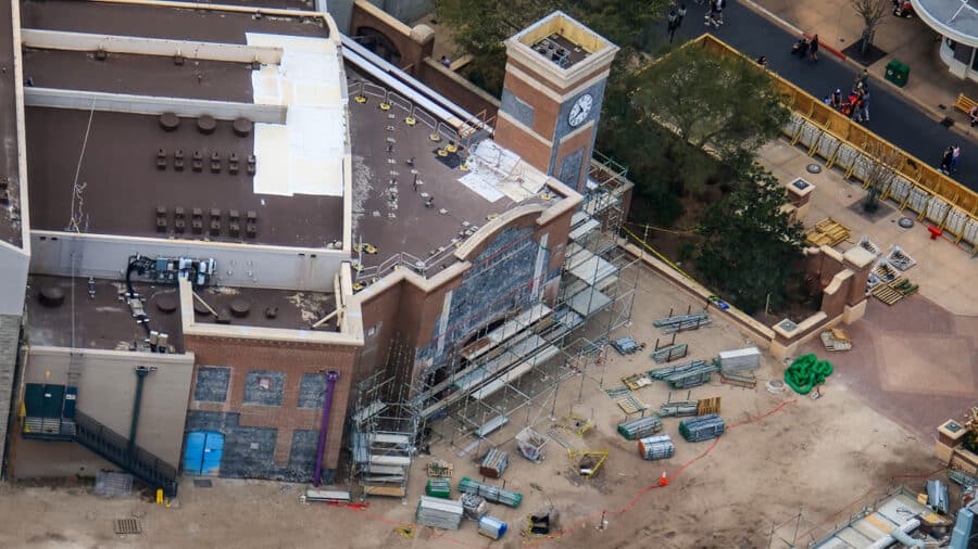 Monstropolis Land & Monsters, Inc. Doors Coaster Construction Progress ...