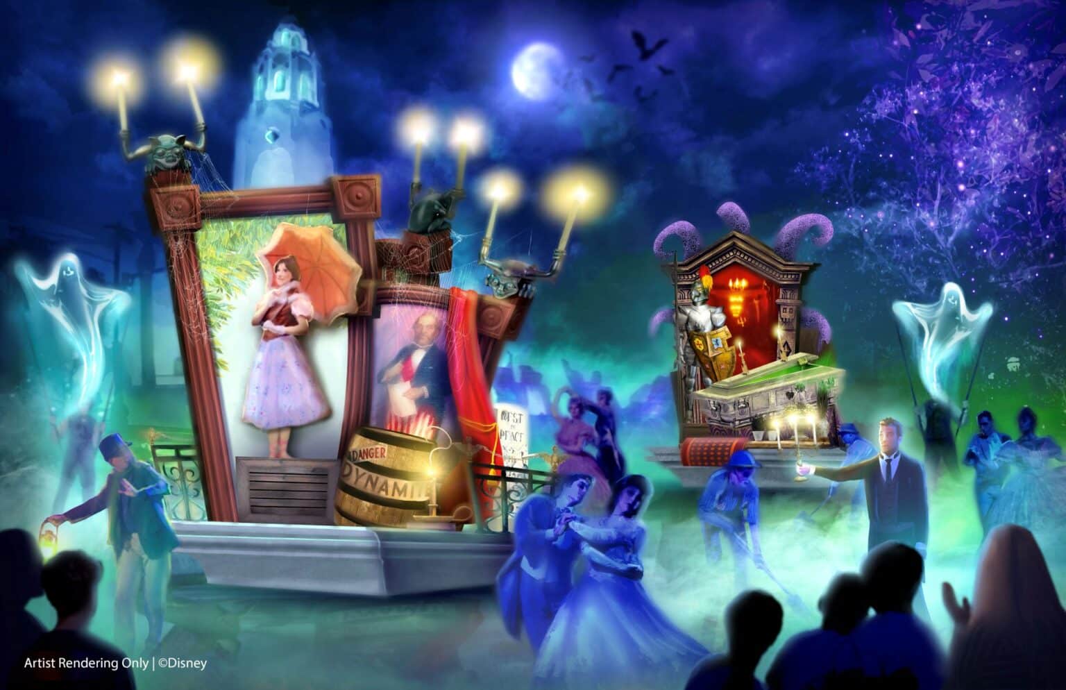Disney Reveals New Haunted Mansion Street Party for 2026 Oogie Boogie ...